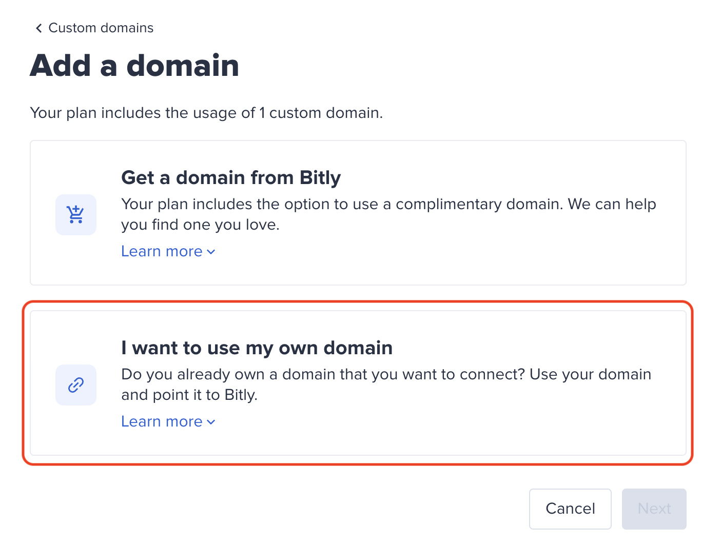 How do I add my own custom domain to Bitly? – Bitly Support