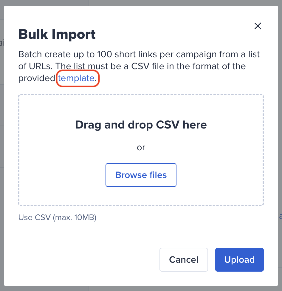 How do I upload multiple links to a Campaign? – Bitly Support