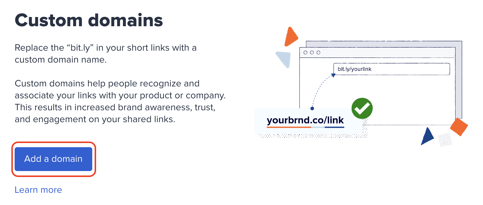 How do I get a complimentary custom domain from Bitly? – Bitly Support