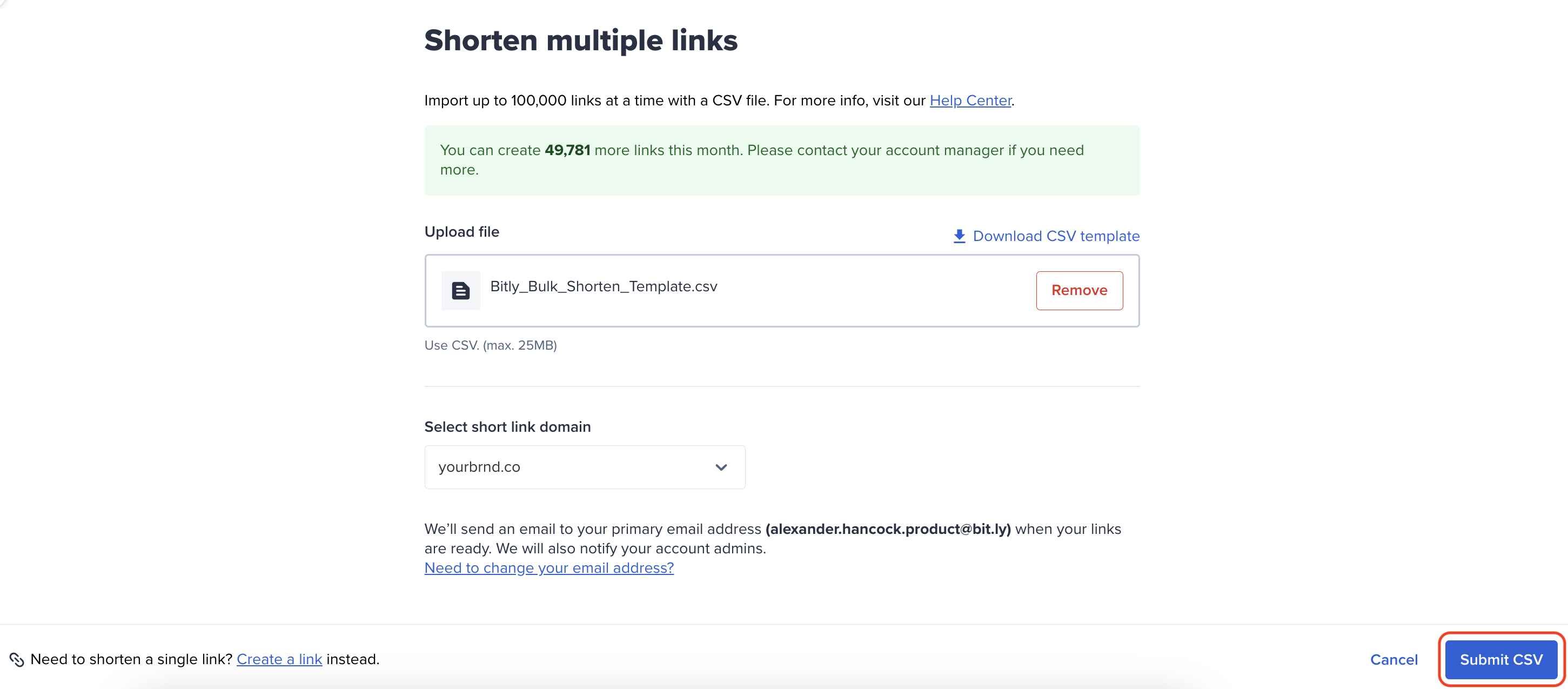 How do I shorten links in bulk? – Bitly Support