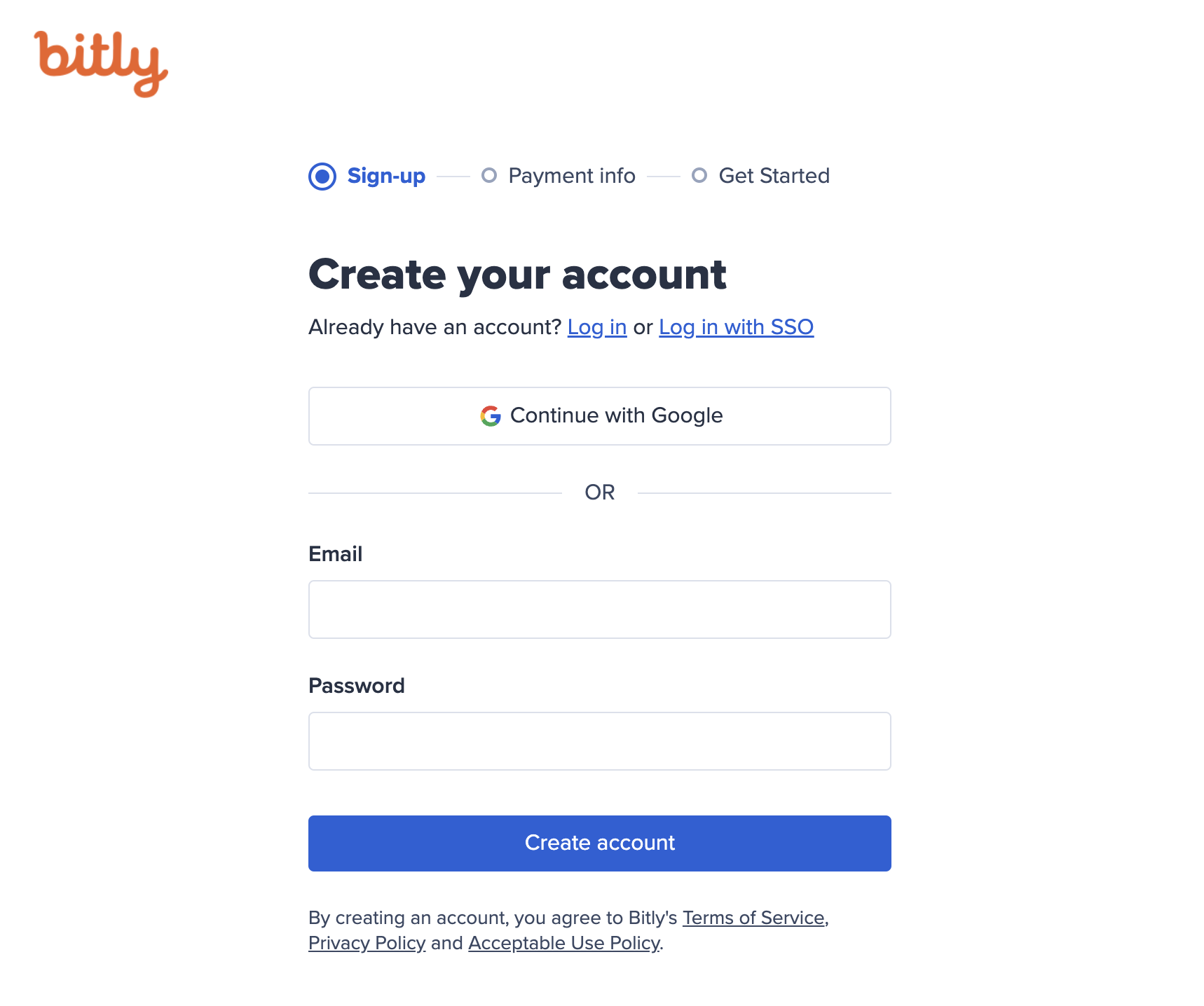 Wie kann ich mich für einen Bitly Account anmelden? – Bitly Support