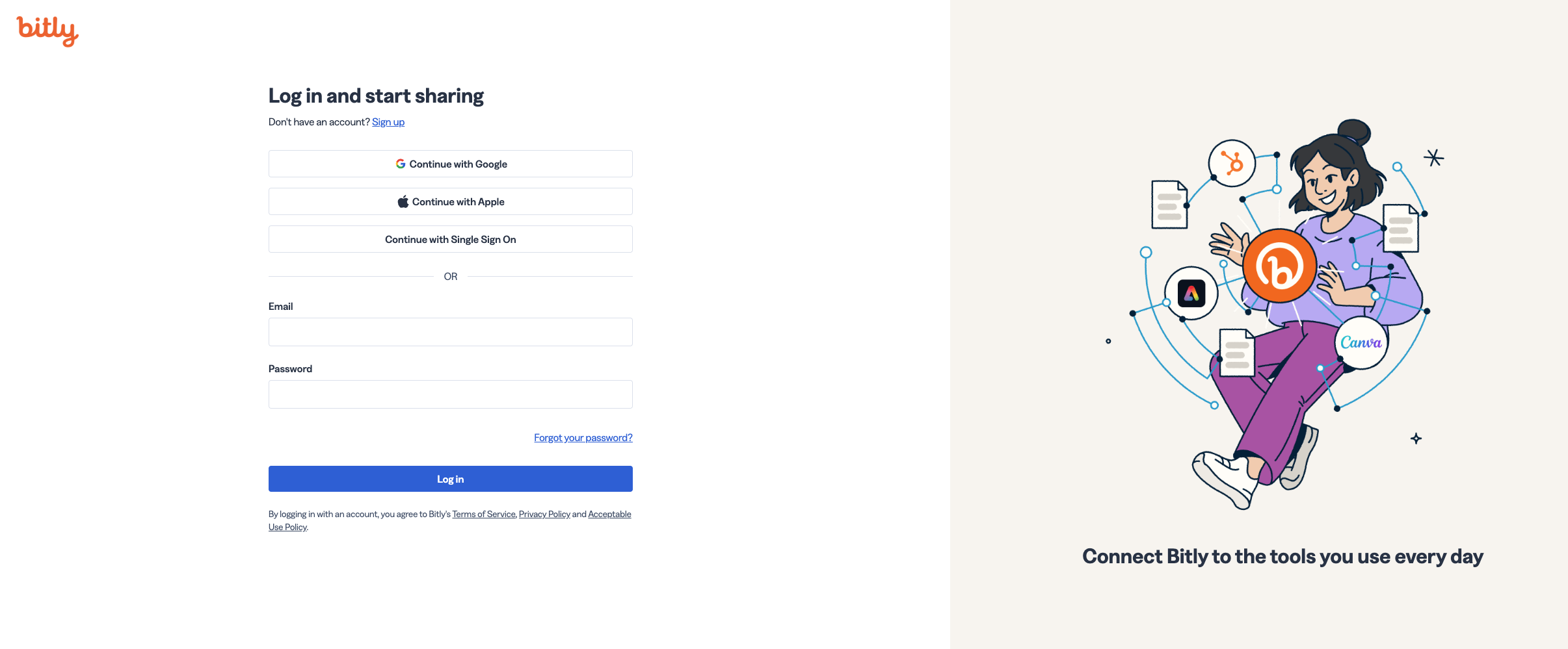 How do I log in to Bitly? – Bitly Support